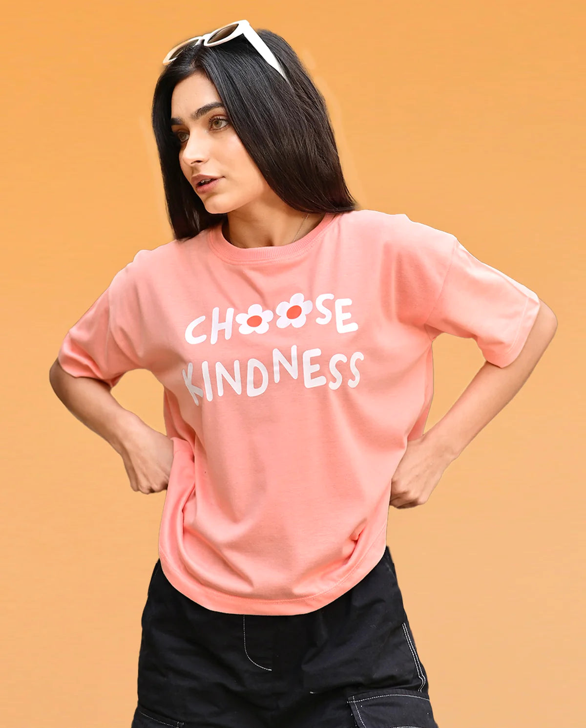 GET COMFY IN STYLE WITH OUR TRENDY BAGGY PEECEH T-SHIRTS FOR WOMEN